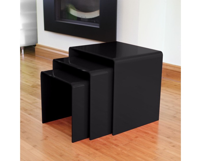 Black Acrylic Nest of Tables