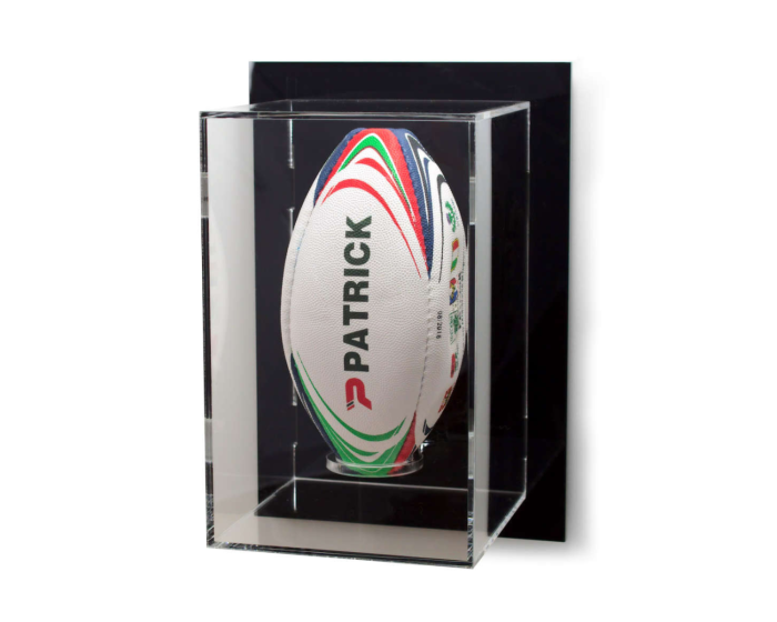 Mini Size 1 Rugby Wall Mounted Display Case | Tielo