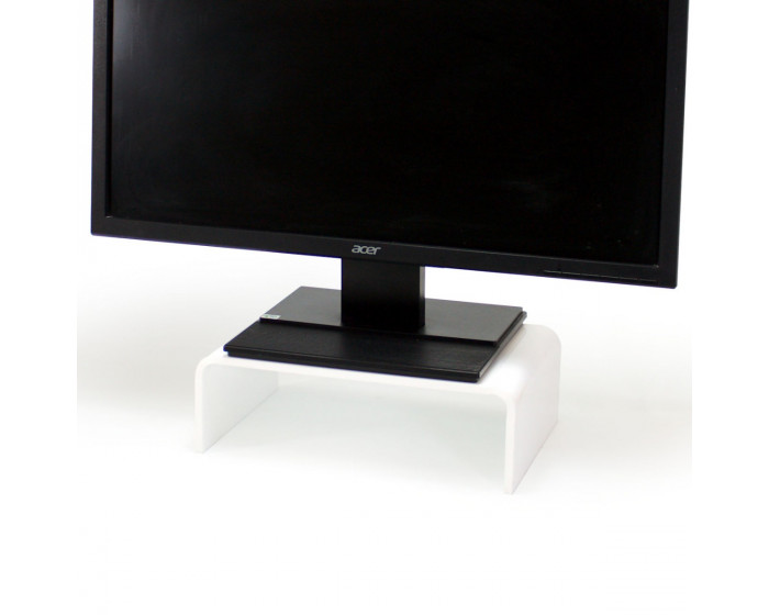 Small White Monitor Stand